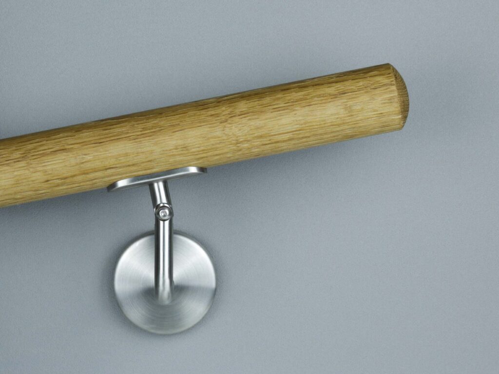 Holzhandlauf Eiche rund - Maßanfertigung von holzhandlauf24